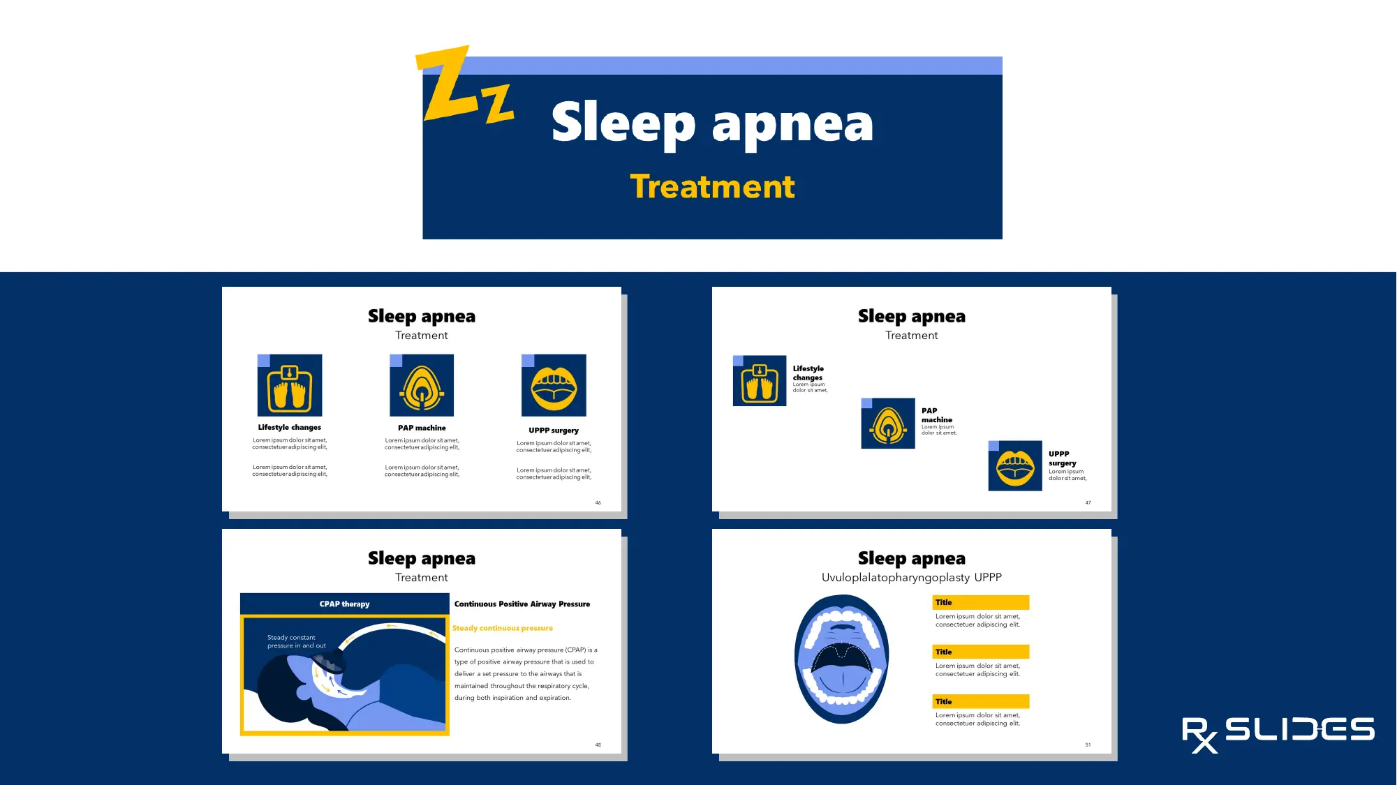 Download Sleep Apnea PowerPoint Template| RxSlides